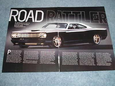 1969 Plymouth Road Runner Carbon-Fiber Custom "Road Rattler" Hemi ...