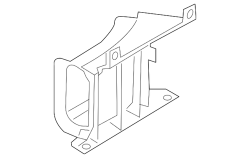 New Genuine BMW Front Right Brake Air Duct (2004-2007) OE 51117033704 ...