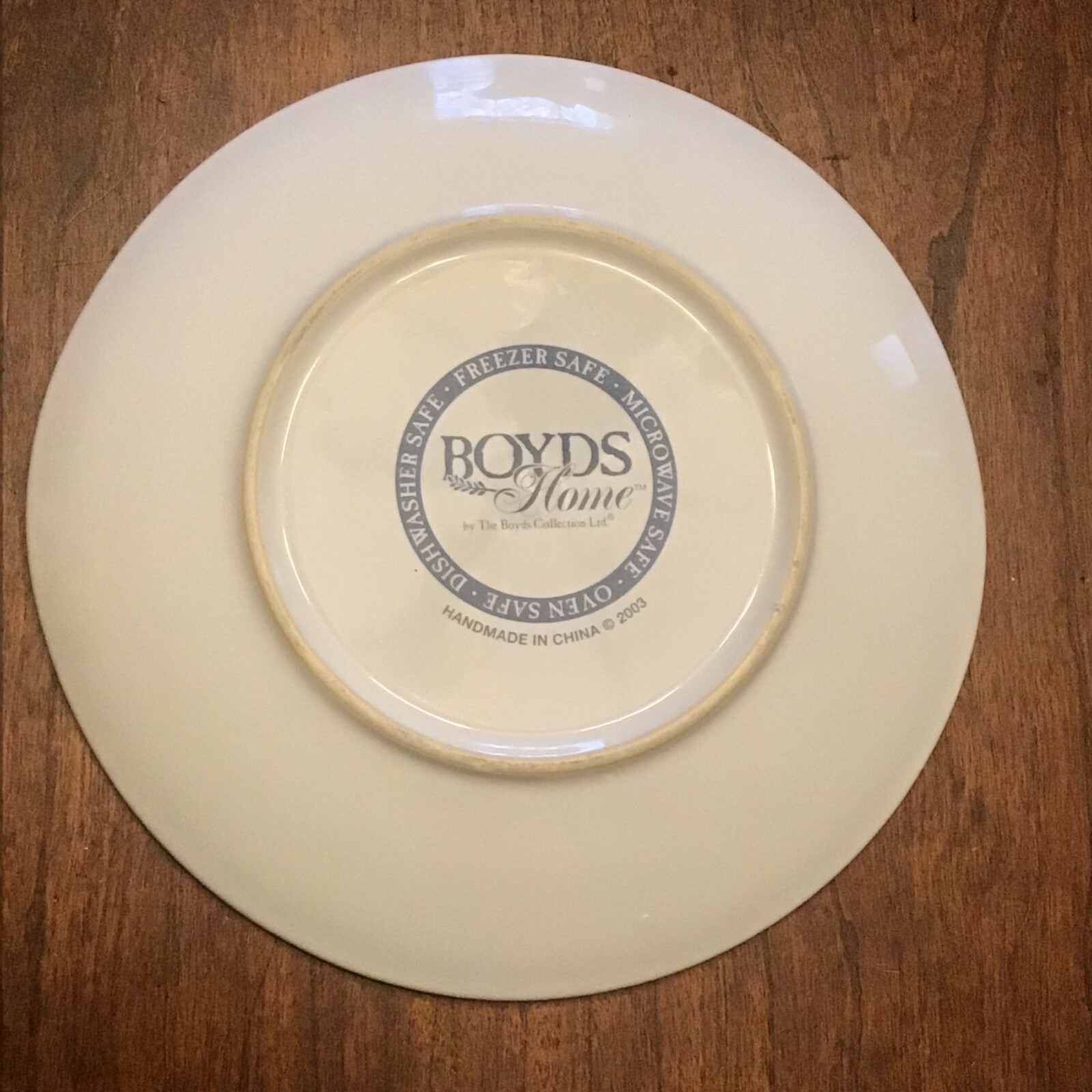 Rare Boyd's Home Ltd. Rabbit Theme White Blue Ceramic Plate 2003 | eBay