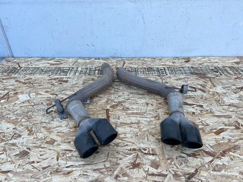 REAR MUFFLER EXHAUST CARBON TIPS BMW E71 E70 X5M X6M (2010-2013) OEM | eBay