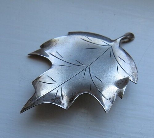 LARGE NYE STERLING SILVER MAPLE LEAF PIN BROOCH | eBay