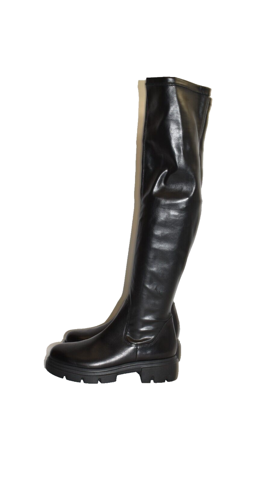 $550 PAUL GREEN Osborne Over the Knee Boot LEATHER CHUNKY 8 AU 10.5 US ...