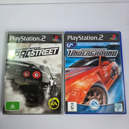 Need for Speed Underground & Pro Street PS2 Playstation 2 PAL Manuals ...