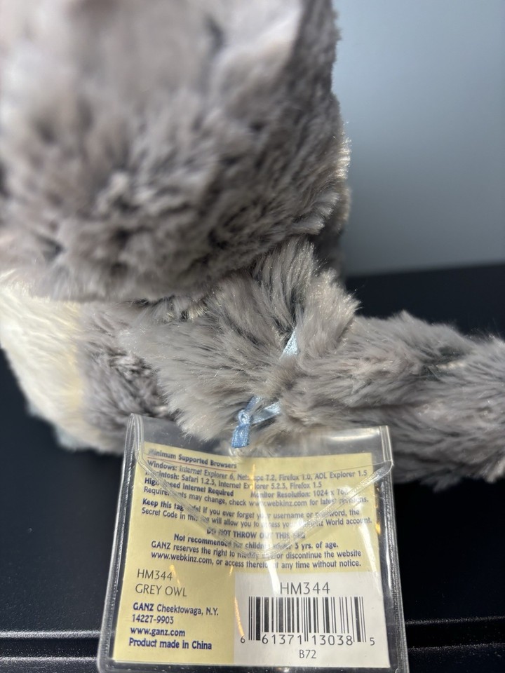 Webkinz Grey Owl New with Sealed Unused Code Tag * 01/2009 | eBay