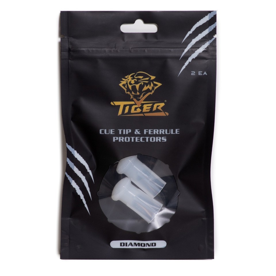Tiger Billiard Pool Cue Tip & Ferrule Protectors, Premium Silicone, 2 ...