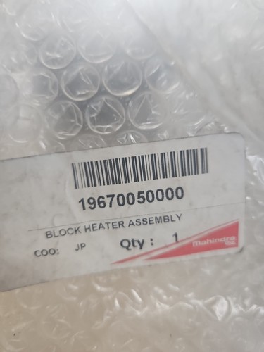 Mahindra Block Heater Assy OEM Part#19670050000(EB11) | eBay