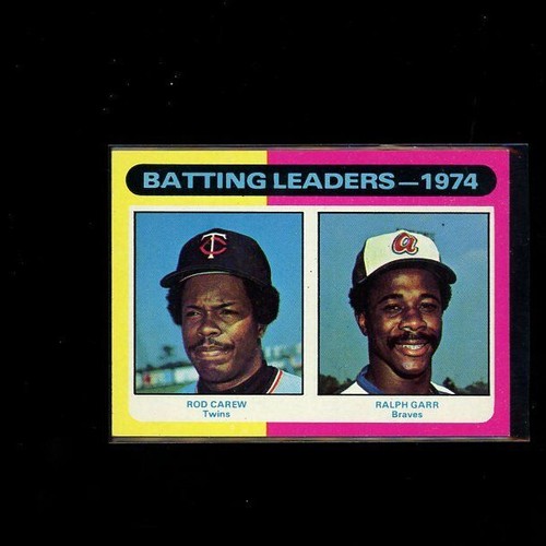 1975 Topps 1974 Batting Leaders - Rod Carew/Ralph Garr Minnesota Twins ...