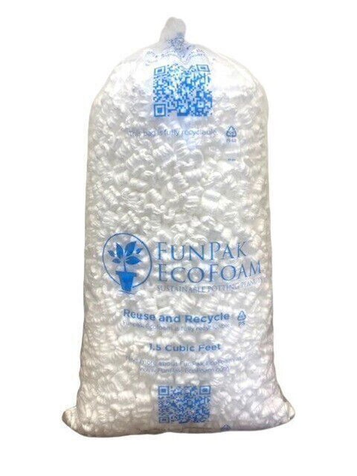 Minipak Packing Peanuts Ecofoam Sustainable Potting Peanuts, 1.5 Cu. Ft ...