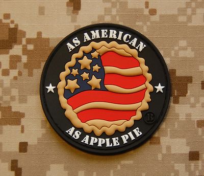 3D PVC As American As Apple Pie OAF Nation Uniform Patch 2 Per Cent 2A ...