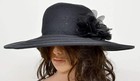 Nine West Packable Adjustable Super Floppy Spring Church Hat Flower ...