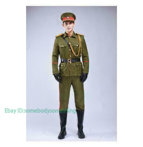 Male Cosplay Military Army Uniform Costume Outfits Party Full Suit Sets ...