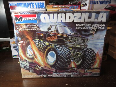Monogram Quadzilla Ford Pickup Monster Truck Sealed 1/24 | eBay