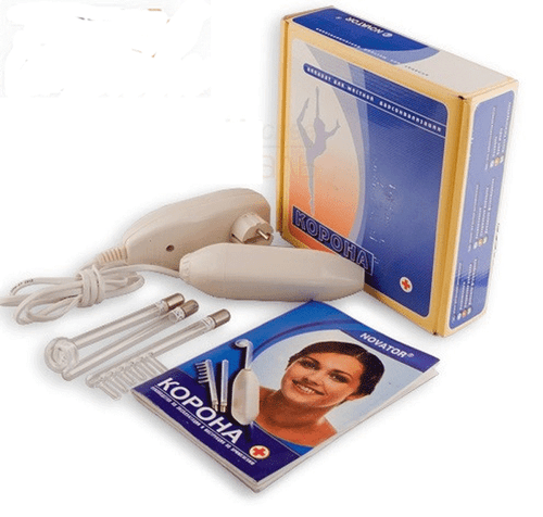 Violet ray wand Tesla High frequency machine skin care 220v Box Case 3 ...