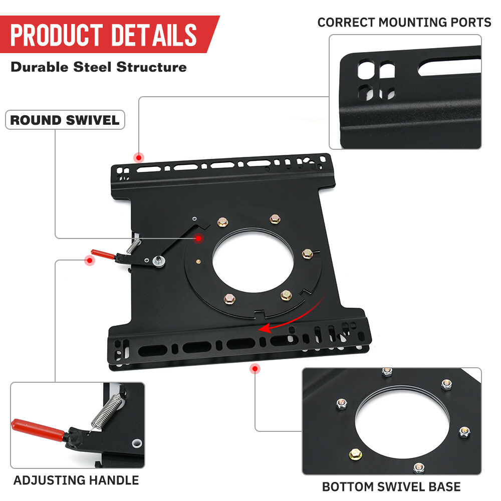 Rust Proof Seat Swivel Base Mount Plate For Ford Transit 150 250 350 ...
