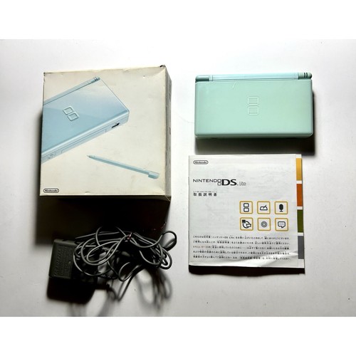 Nintendo DS Lite Mint Green System Complete CIB🔥Good Shape Works Great ...