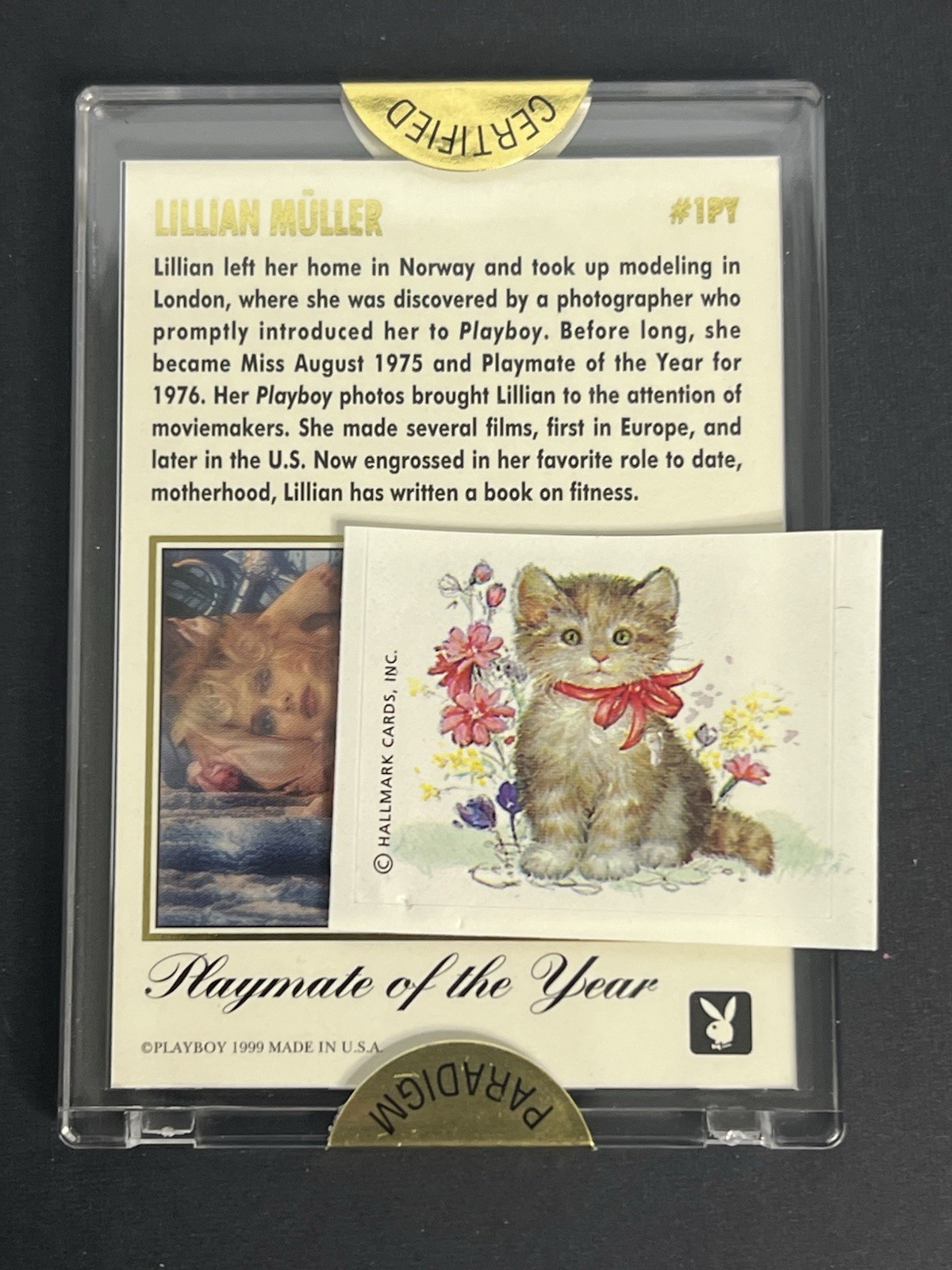 Playboy Autograph Card LILLIAN MULLER Signed 1999 Playmate Of The Year ...