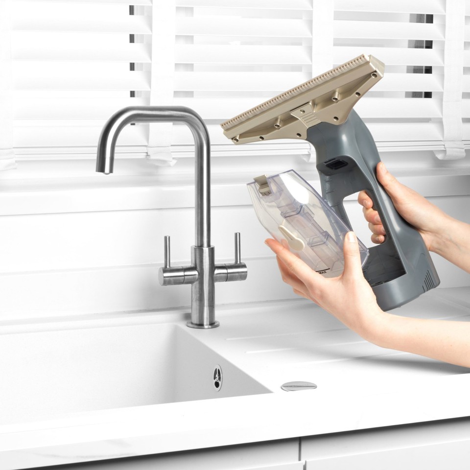 Beldray Cordless Window Vacuum Plus Rechargeable with Spray Bottle ...