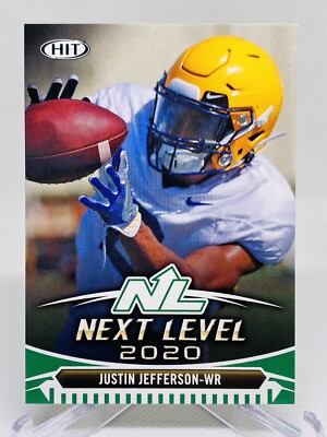 JUSTIN JEFFERSON Sage Hit Next Level ROOKIE CARD - Minnesota Vikings RC ...