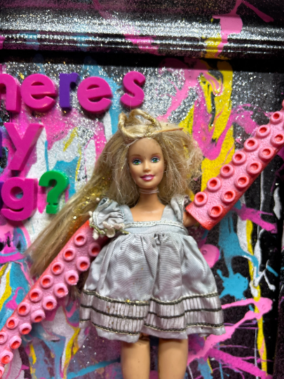 Where's My Hug? Barbie doll Collage Art Mixed Media riot grrrl SciFi ...