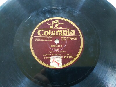 DUO AURORA RETTORE, G. VILLA Columbia D-5796 ITALIAN 78 RIGOLETTO ...