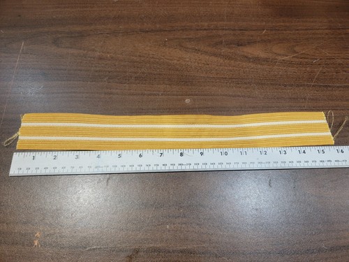 Military Braid Ribbon Gold 2 Inches Wide 16 inches Long Sleeve? 1183 | eBay