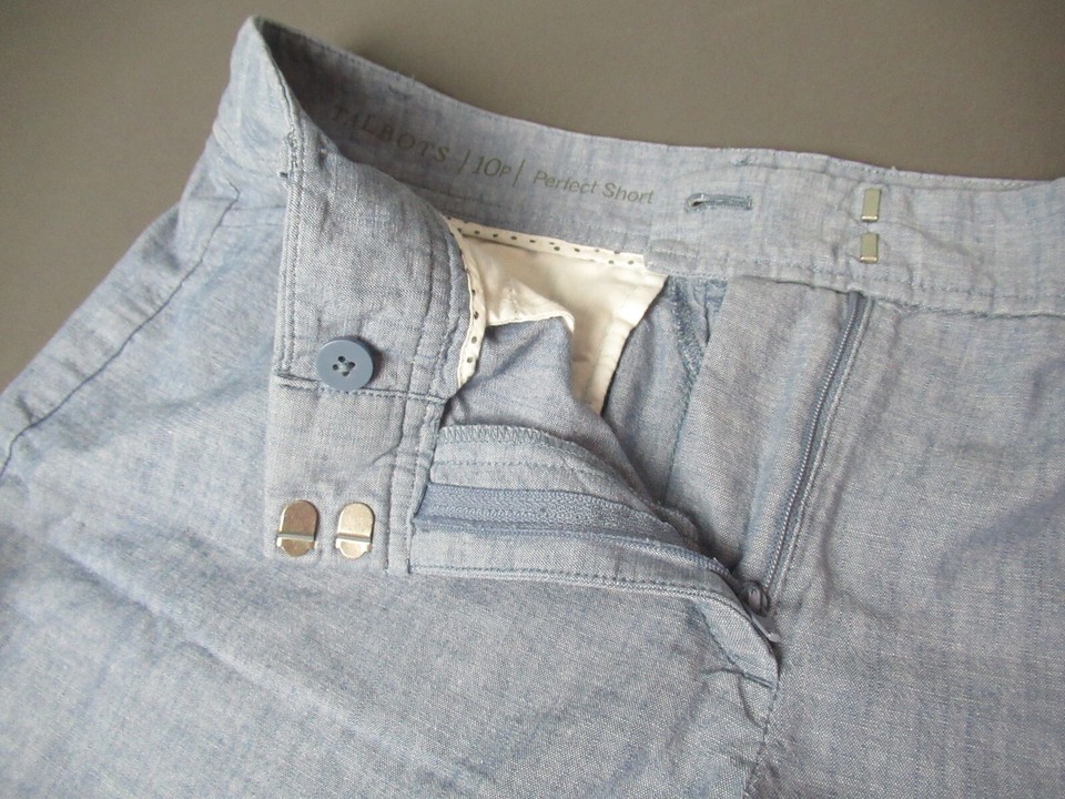 Womens Talbots Perfect Short Shorts - Size 10P - Light Blue - CA ...