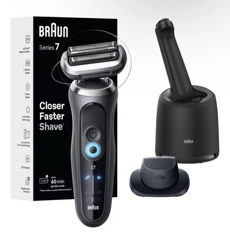 Braun Series 7 7075CC Electric Razor Shaver Wet Dry 360 Flex Hair ...