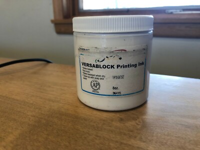 8oz Sax Versablock Printing Ink White | eBay