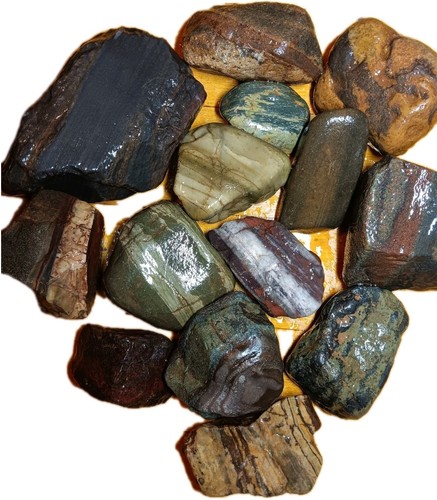 6 Lbs Of Rough Banded Stones Super Nice Banded Jasper From MN All Shown ...