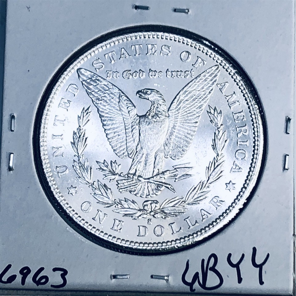 1881 S BU GEM MORGAN SILVER DOLLAR UNC MS+++ U.S. MINT RARE COIN 6963 ...