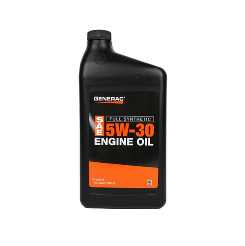 5W-30 Generac Full Synthetic Motor Oil Quart Bottle Part# 0J5140 | eBay