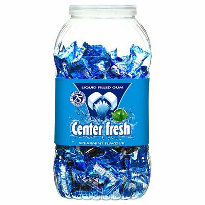 Center Fresh Chewing Gum Mint Flavor Liquid Filled Big Jar Pack (210 ...