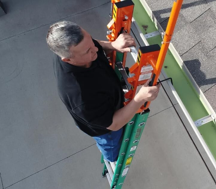 Bighorn Patent Stabilizer Ladder Safety Rails Stand Off Heavy Duty Ball ...