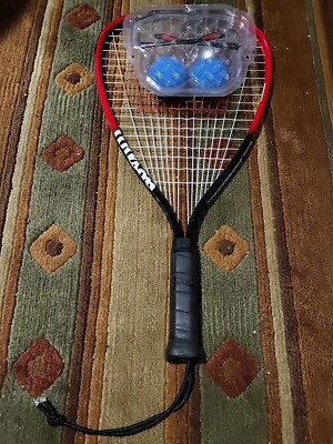 Wilson FireXT Air-Lite Alloy Racquetball Racquet XS 3-7/8 W/ Goggle ...