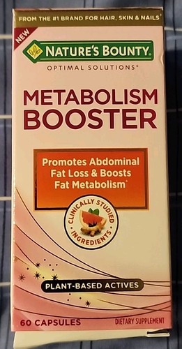 Nature's Bounty Optimal Solutions Metabolism Booster Supplement, Boosts ...