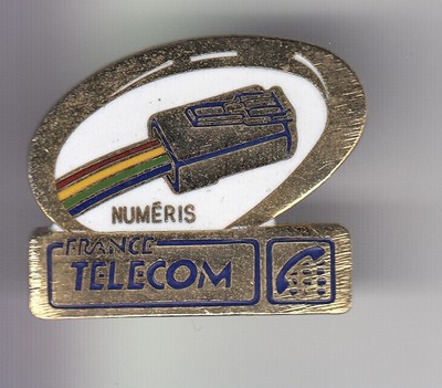 RARE PINS PIN'S .. PTT LA POSTE FRANCE TELECOM NUMERIS FIBRE ARC EN ...