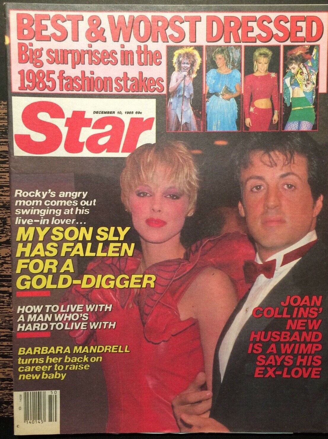 SYLVESTER STALLONE - STAR Mag Tabloid Dec 10, 1985 - BRAND NEW - No ...