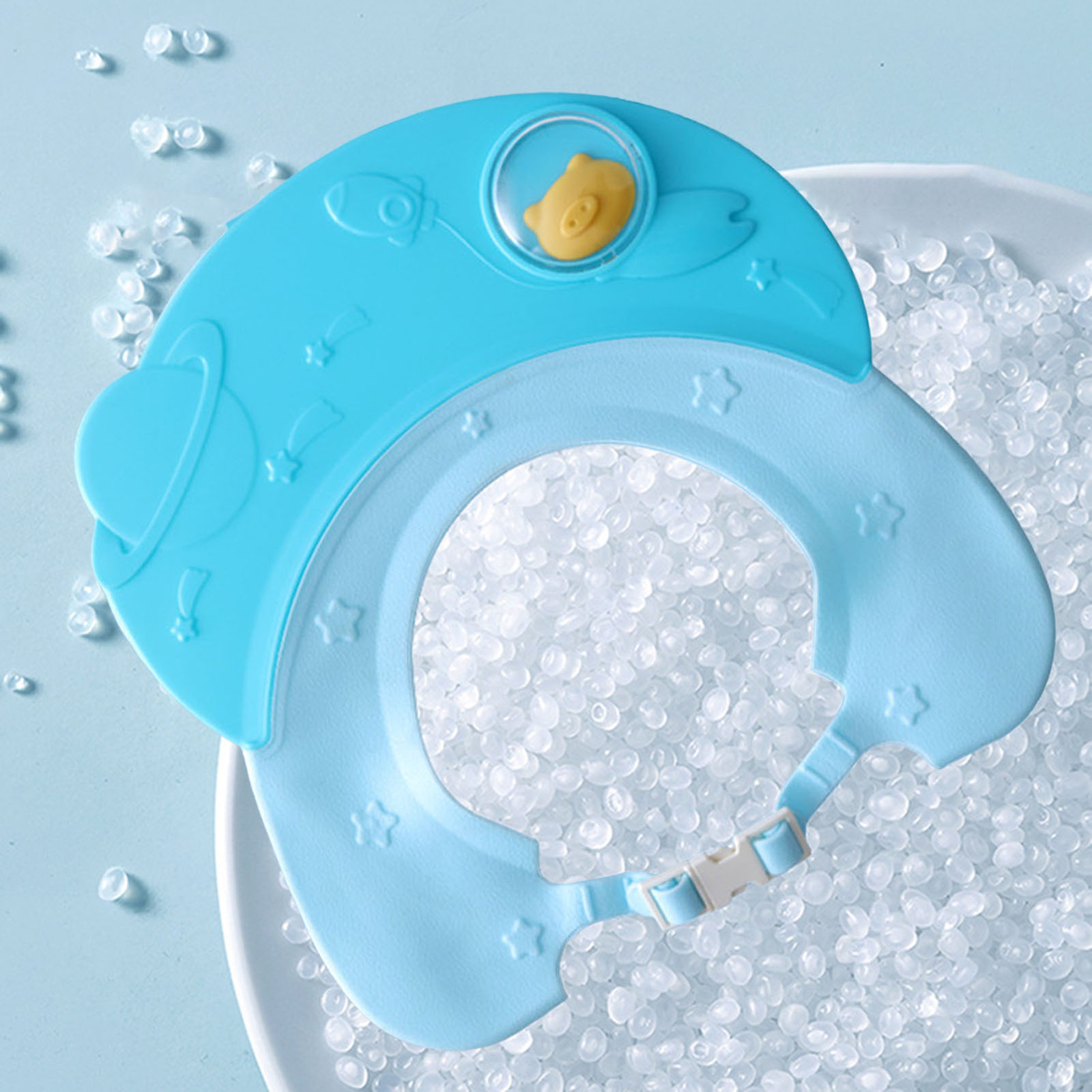 Baby Shampoo Cap Widened Brim Waterproof Eyes Protection Infant Bathing ...