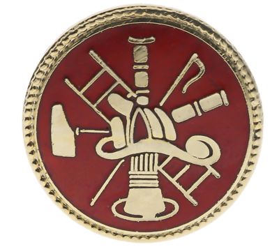 Fire Dept Firefighter Hat & Ladder Gold Tone Hat Pin 1 inch H257740 ...
