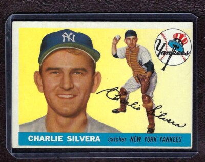 1955 Topps #188 Charlie Silvera, New York Yankees, High Number, EX! | eBay