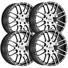 (Set of 4) Petrol P6A 17x7.5 5x100 +35mm Black/Machined Wheels Rims 17 ...