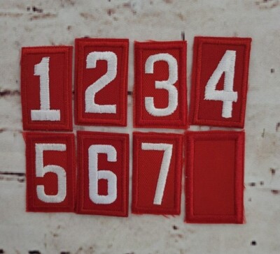 BSA Boy Scouts of America Red/White Troop Number Patches, New | eBay