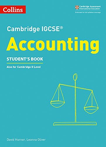 Cambridge IGCSE Accounting Student Book (Cambr, Horner, Stoddard ...