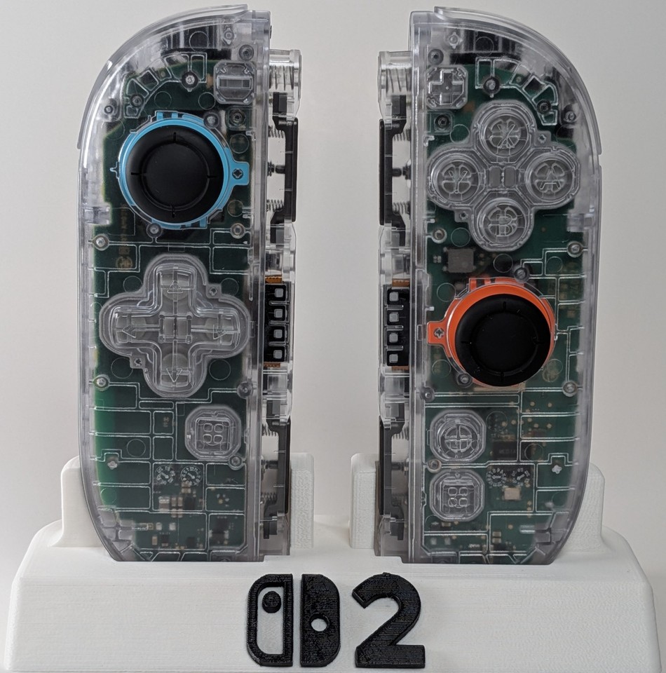 Custom Nintendo Switch 2 Joy-Cons Translucent Clear See Thru Joy Con | eBay