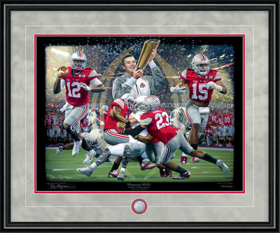 Champions of a New Era (Regular Edition Lithograph) - Framed Ohio State ...
