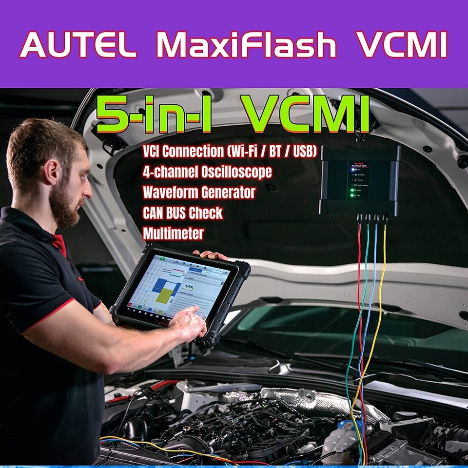 New Autel MaxiFlash VCMI J2534-1 VCMI J2534-2 Pass-Thru Programming ...