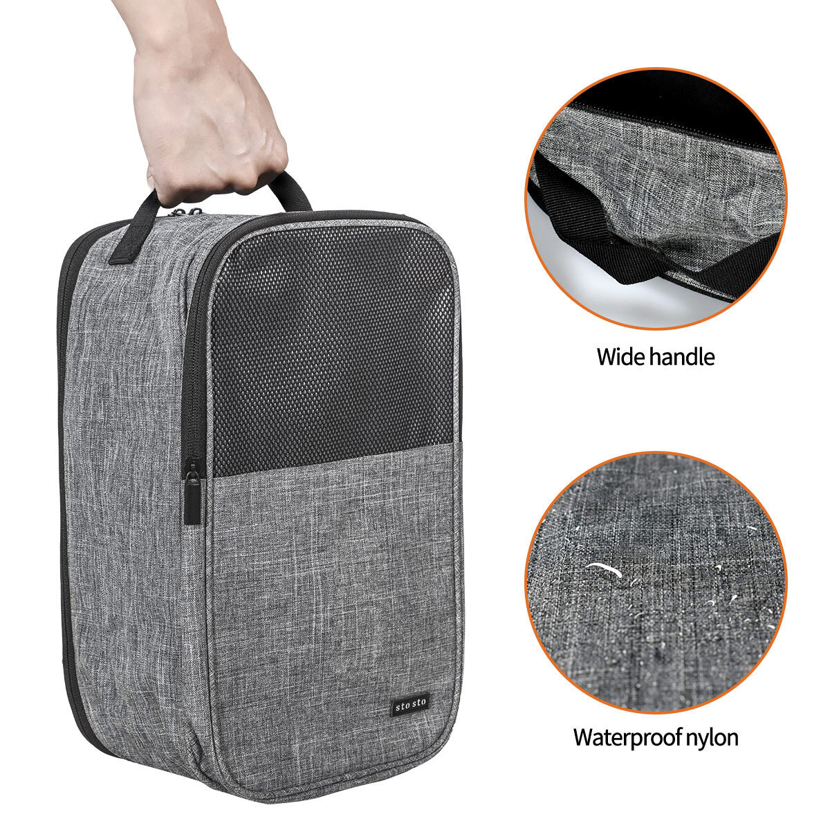 Travel Shoes Bag Waterproof Portable Organizer Sock Pouch Storage Large ...