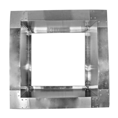 Aluminum Preassembled Roof Curb Box Is 21 In. Wide X 21 In. Long X 12 ...