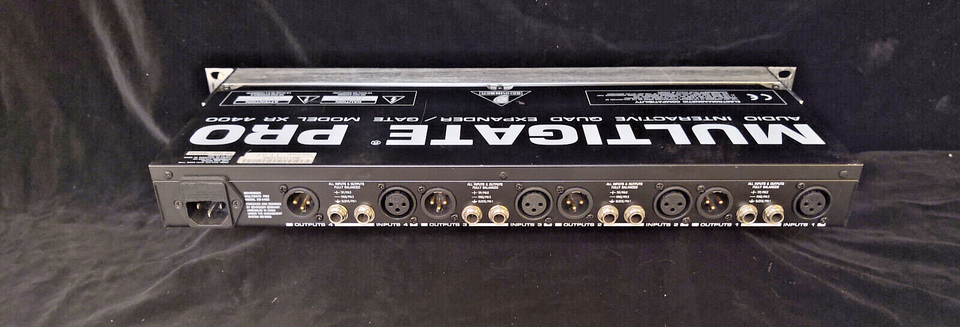 Behringer Multigate Pro Audio Interactive Quad Expander / Gate Model XR ...