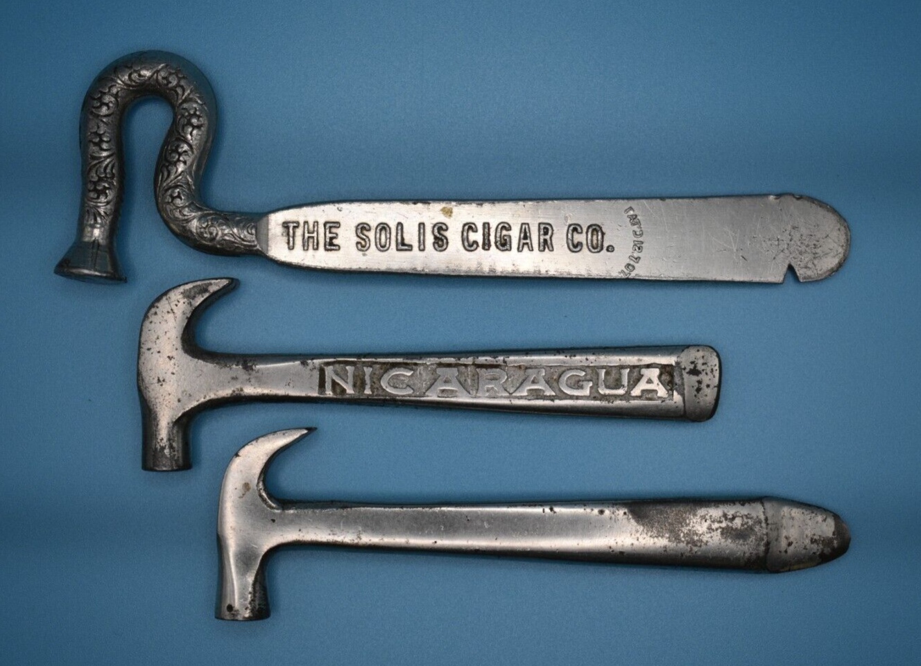Cigar Box Openers / Hammers Solis-Nicaragua-Unbranded Lot of 3 Vintage ...